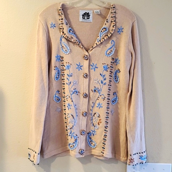 Storybook Knits | Sweaters | Vintage Storybook Knits Emboidered Beaded ...